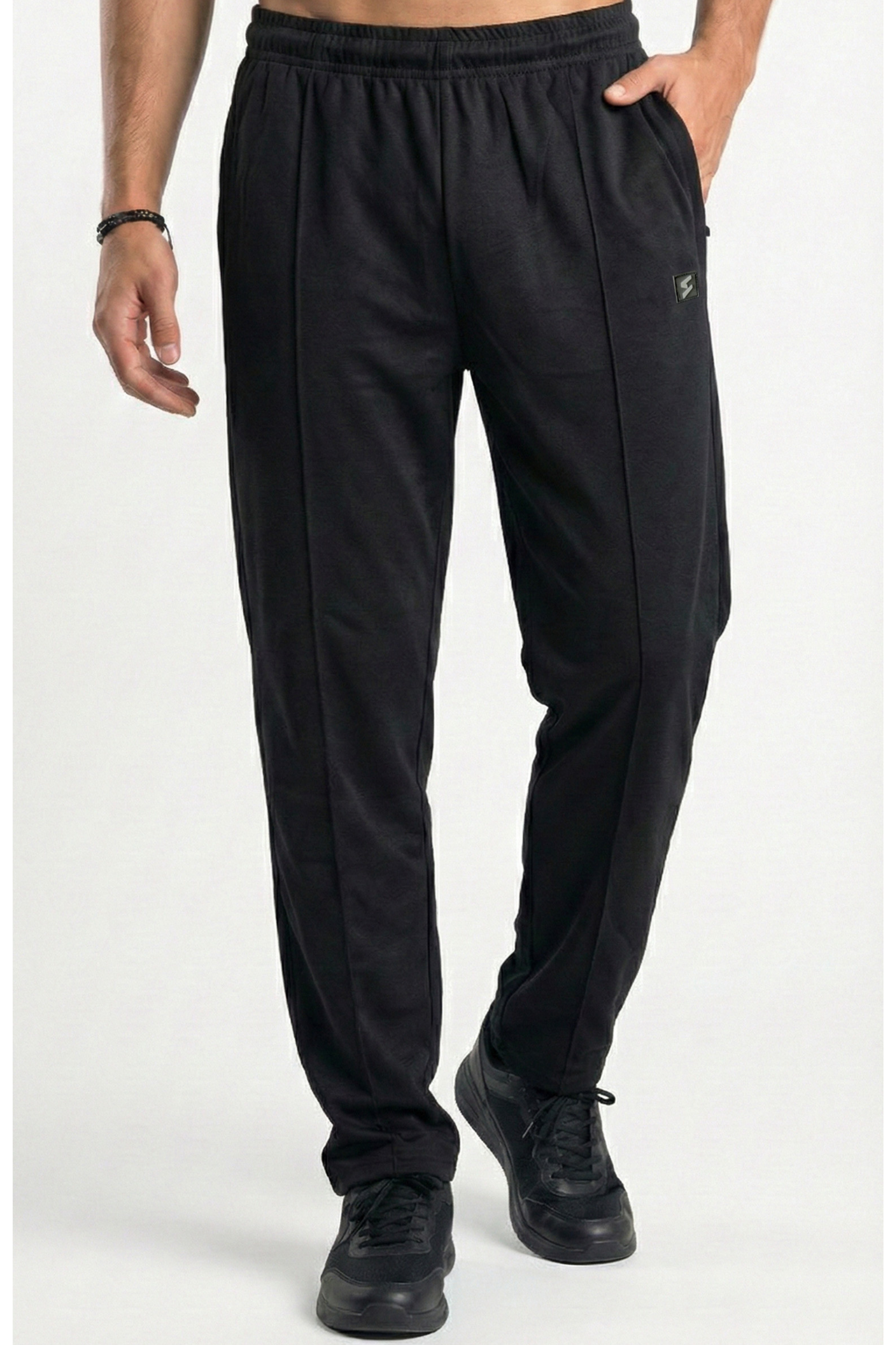 SPD Black Button Up Trouser – Speed Store