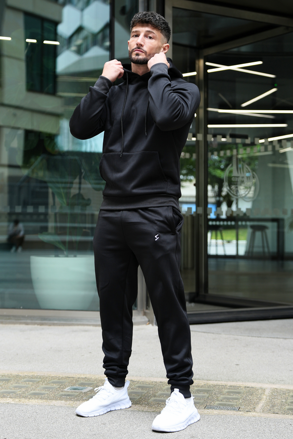 Spd Black Hoodie Tracksuit – Speed Store